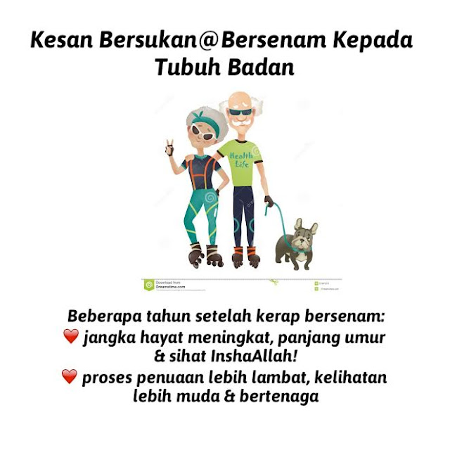 Kesan Bersenam dan Bersukan Kepada Tubuh Badan Kita