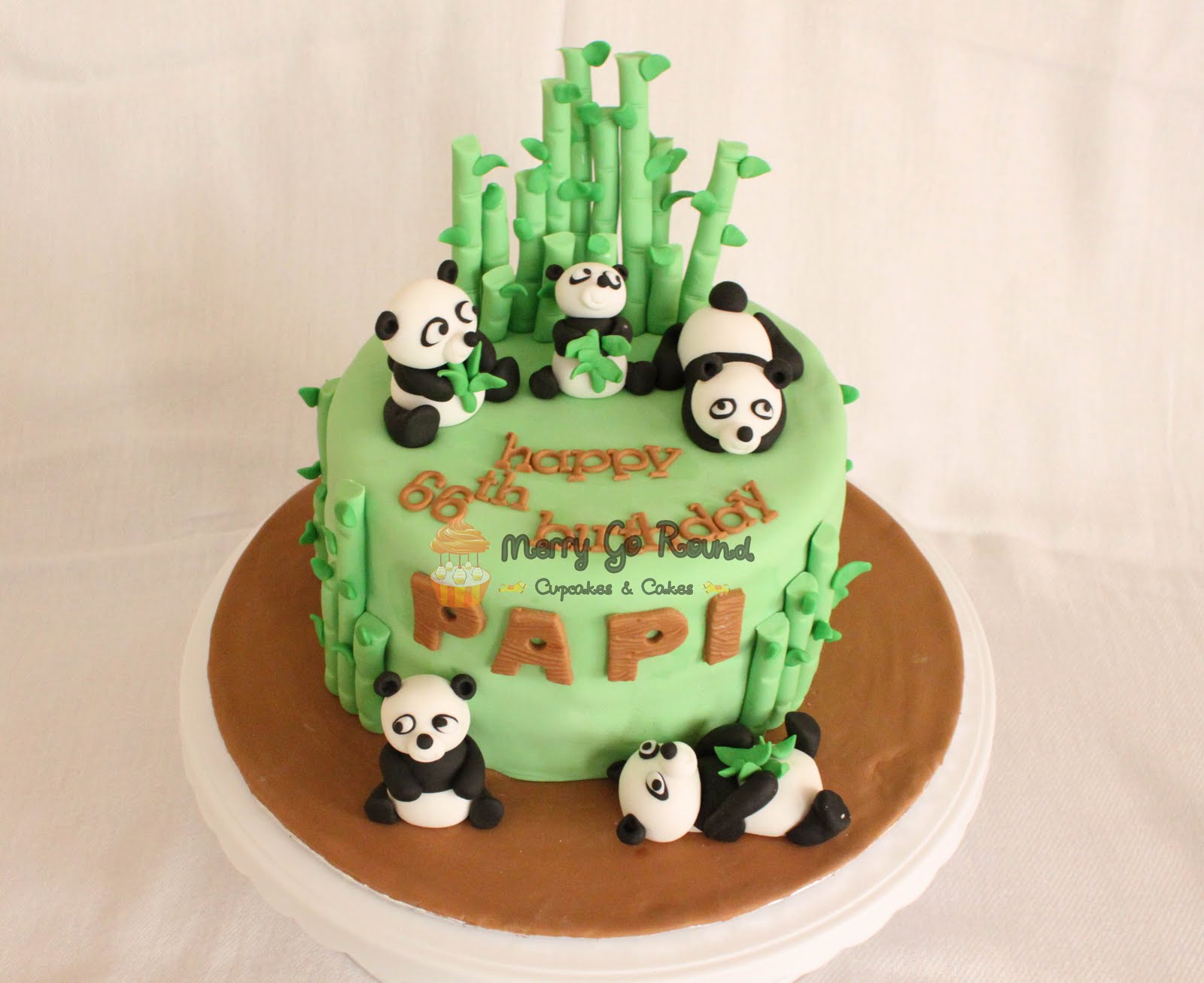 Merry Go Round - Cupcakes & Cakes: Panda in Bamboo Forest :)