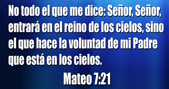 Mateo 7:21 - Comparte la Biblia - Versículos Bíblicos