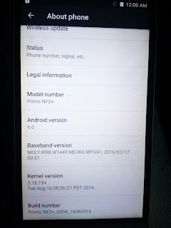 আয়াত টেলিকম : WALTON Primo NF2+ Flash File MT6580 version:6.0