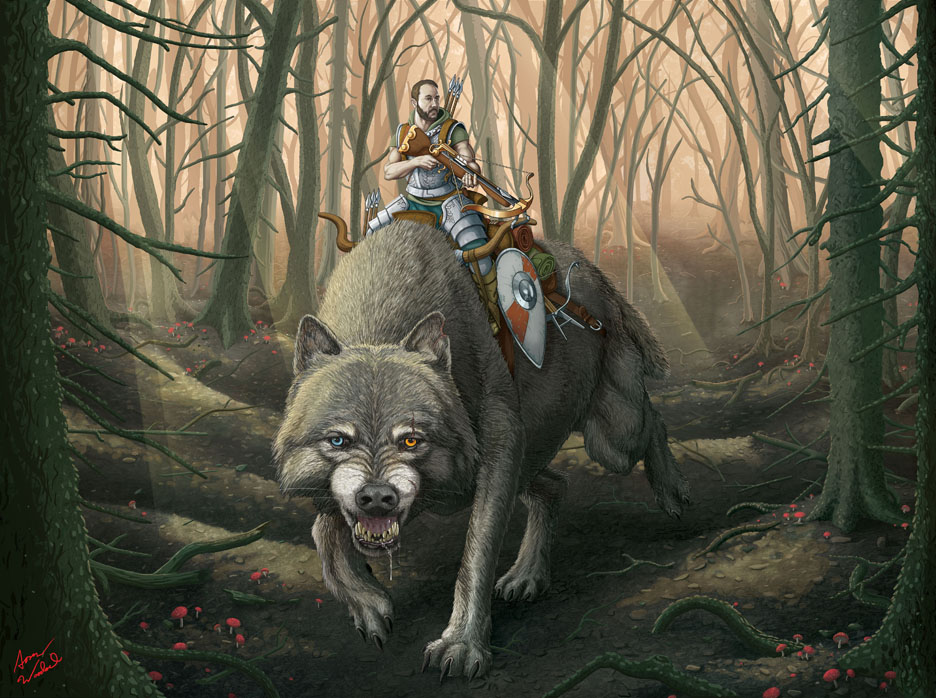 Woodard Illustration: The Wolf Rider