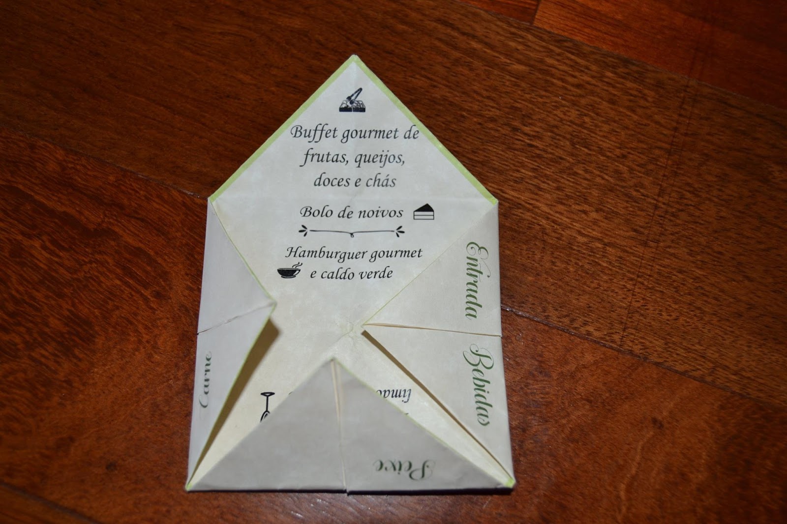 Paper Lover pt: Menus origami