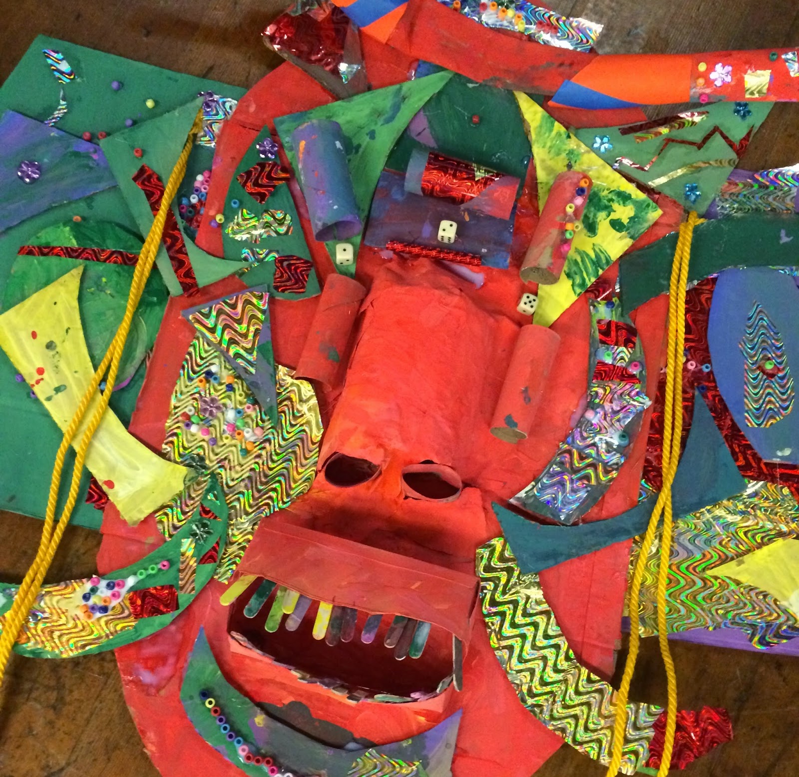 souzou art classes.: Bolivian Diablo Mask Childrens' Group Project ...