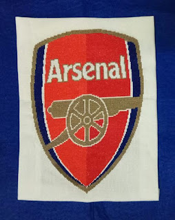 EASY PATTERNS: Arsenal FC cross-stitch pattern
