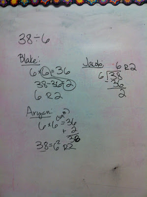 Ms. McHugh's Corner: Where Mathletes Come to Train: Number Talks: Division