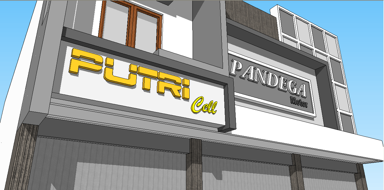 Sketsa Sederhana: Ruko & Rumah Minimalis