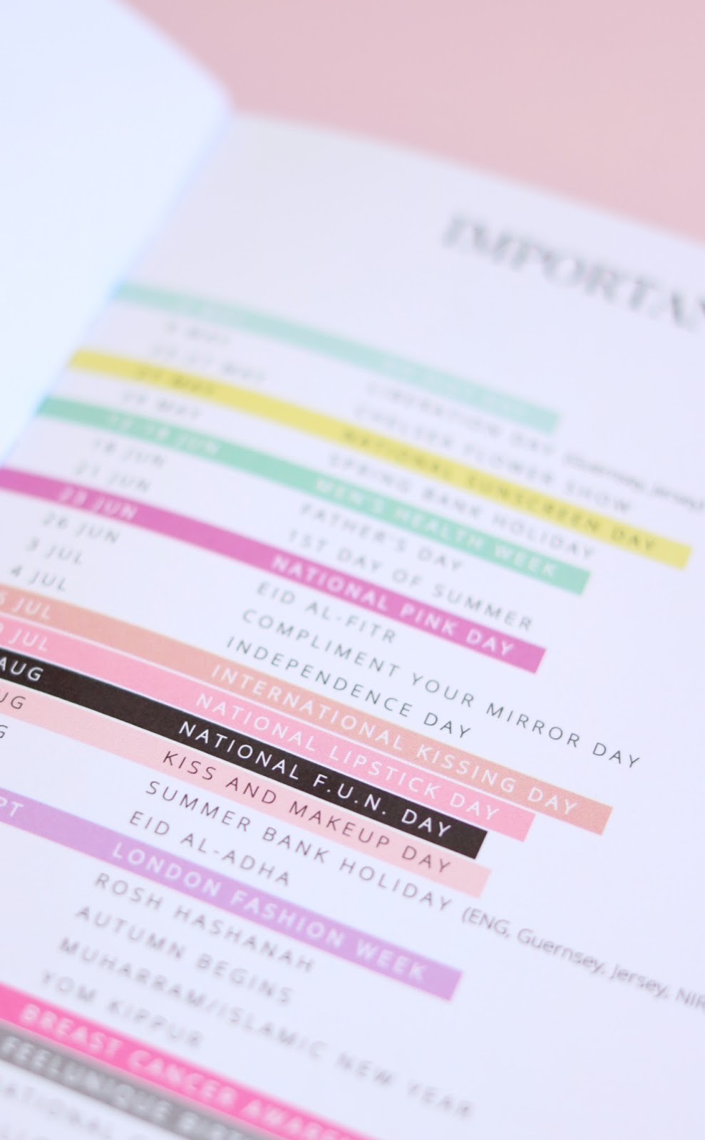 Lifestyle | The 2017 Beauty Diary You Need