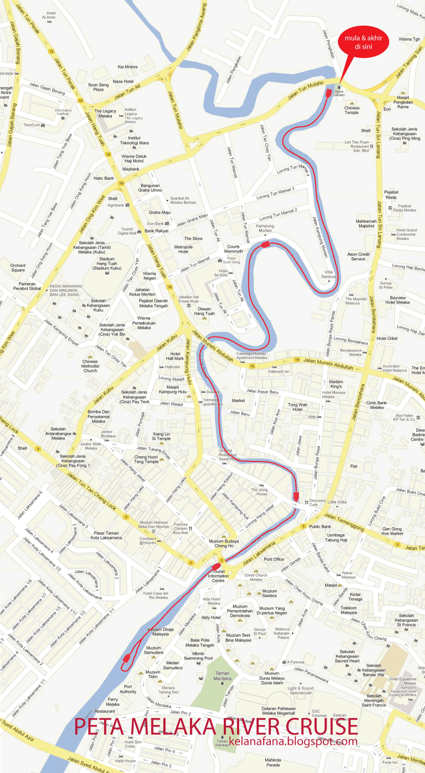 Tempat Menarik Di Melaka - River Cruise