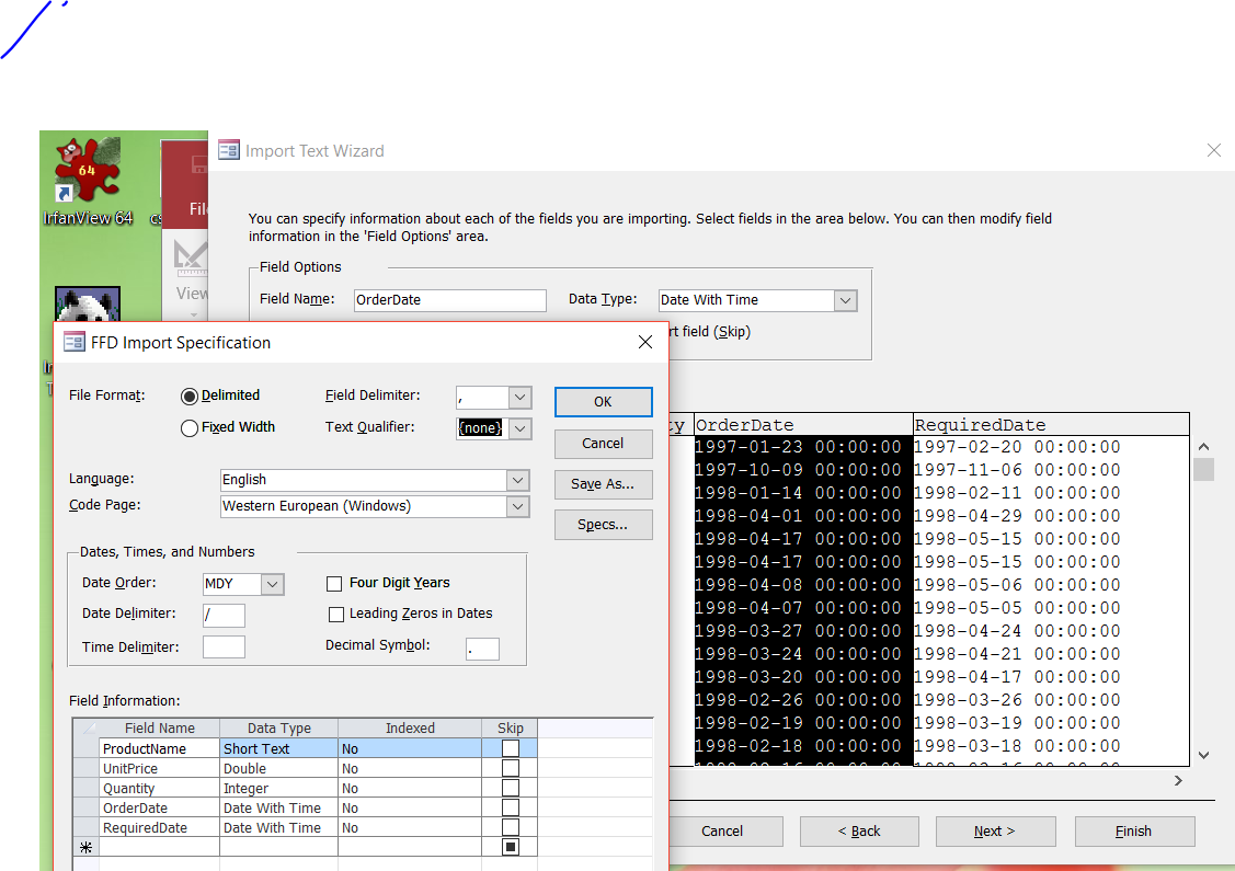 HodentekMSSS: Importing a CSV text file into MS Access - Part 1