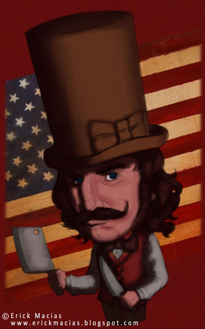 The Art Blog of Erick Macias: Bill the Butcher Caricature