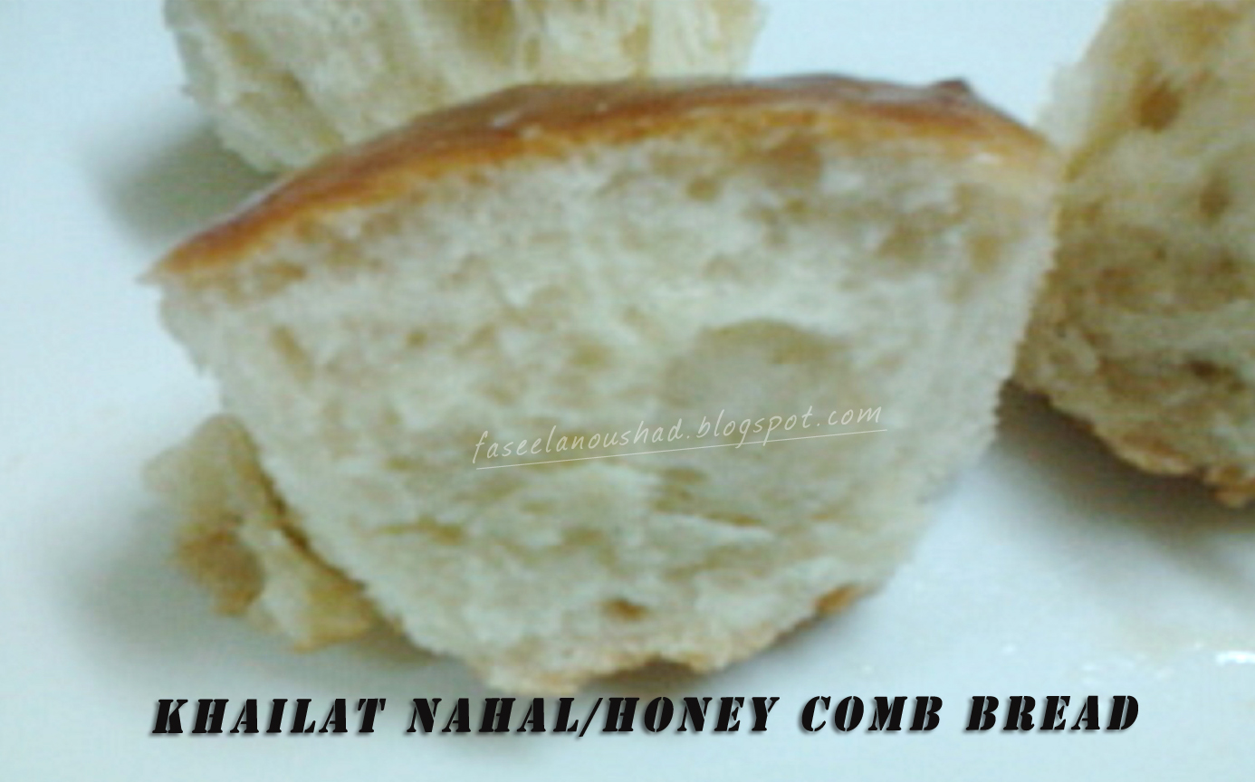 GOOD FOOD ENDS WITH GOOD TALK: Khailat Nahal/Honey Comb Bread