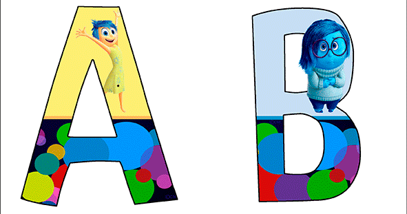 Abecedario de Intensamente para imprimir-Colorear dibujos,letras ...