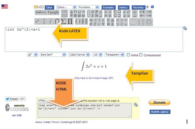 CARA MENULIS RUMUS MATEMATIKA (EQUATION EDITOR) PADA BLOG - madematika