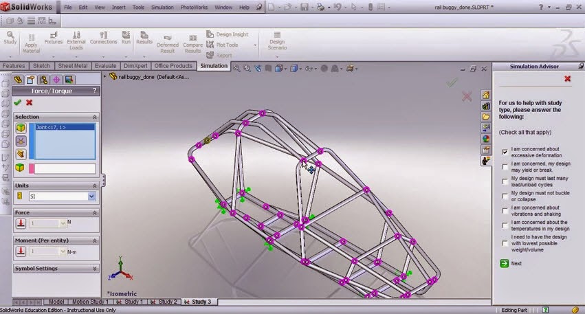 Analyzing a Frame in SolidWorks Simulation - SolidWorks Share