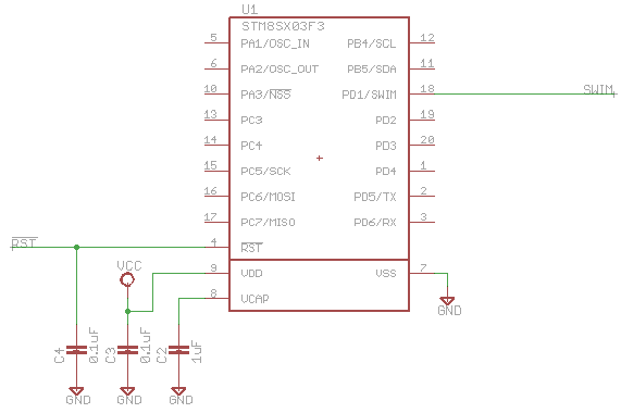 Hardware by design: 8-bit - STM8 Breakout board