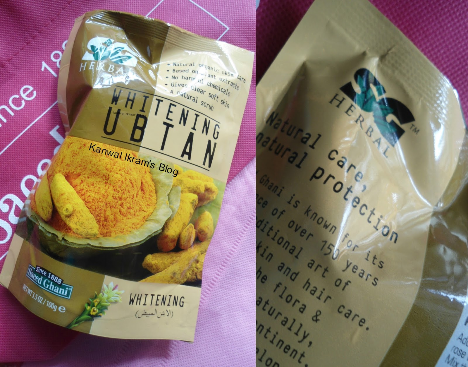 Kanwal Ikram's Blog: Saeed Ghani Skin Care Product-[Review]