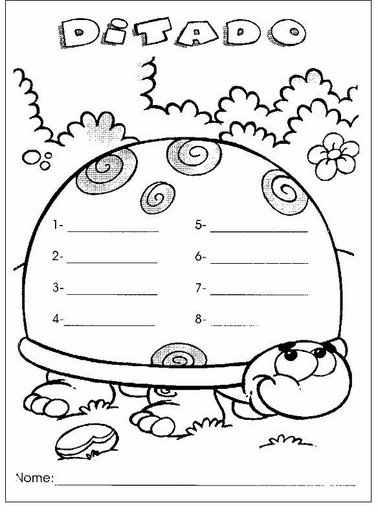 Fichas de Ditados para imprimir . ~ Atividades Escolares