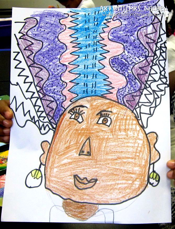 Bad Hair Day! (2nd) | Art with Mrs. Nguyen
