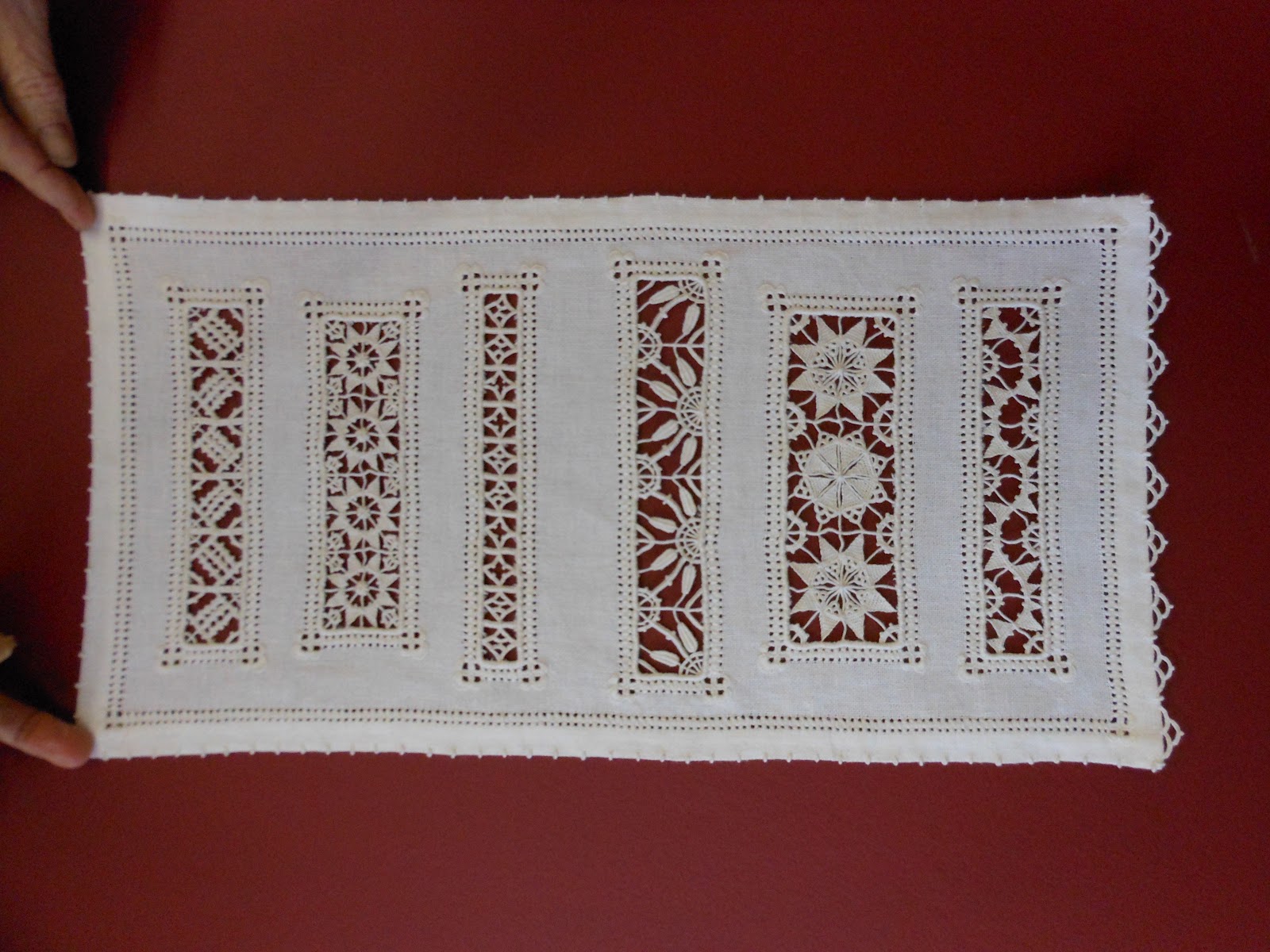 The Ruskin Lace Reference Blog: Karen Quickfall Band Sampler - Part One
