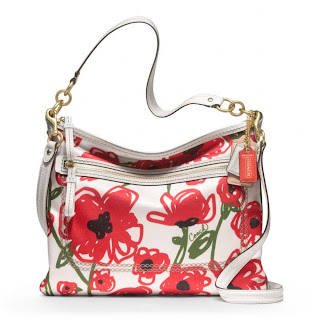 Ellezasarah: Coach Poppy Floral Print Perri Hippie White Multicolor