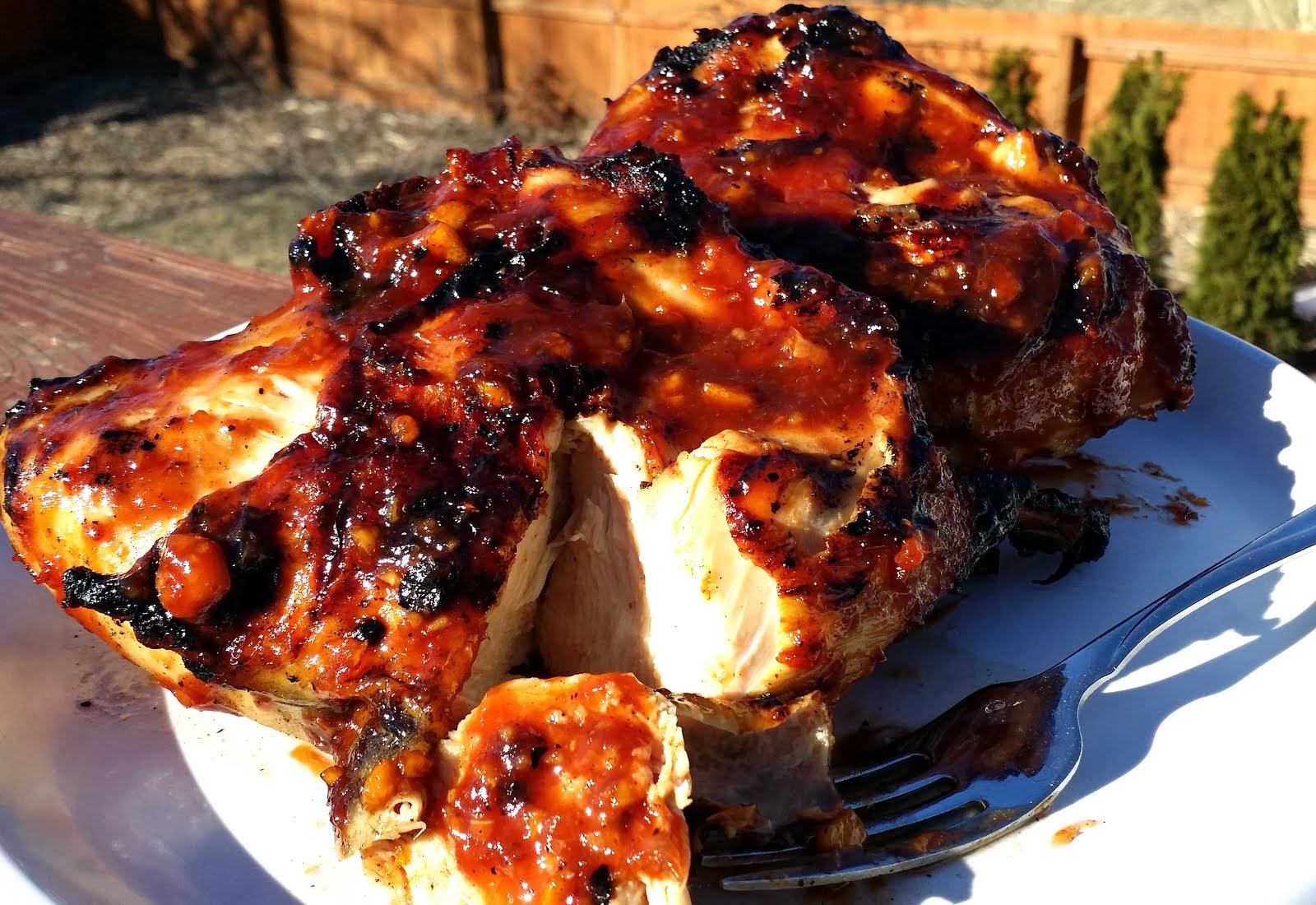 A Table At Robert Ridge: Hot and Sweet Orange BBQ Chicken