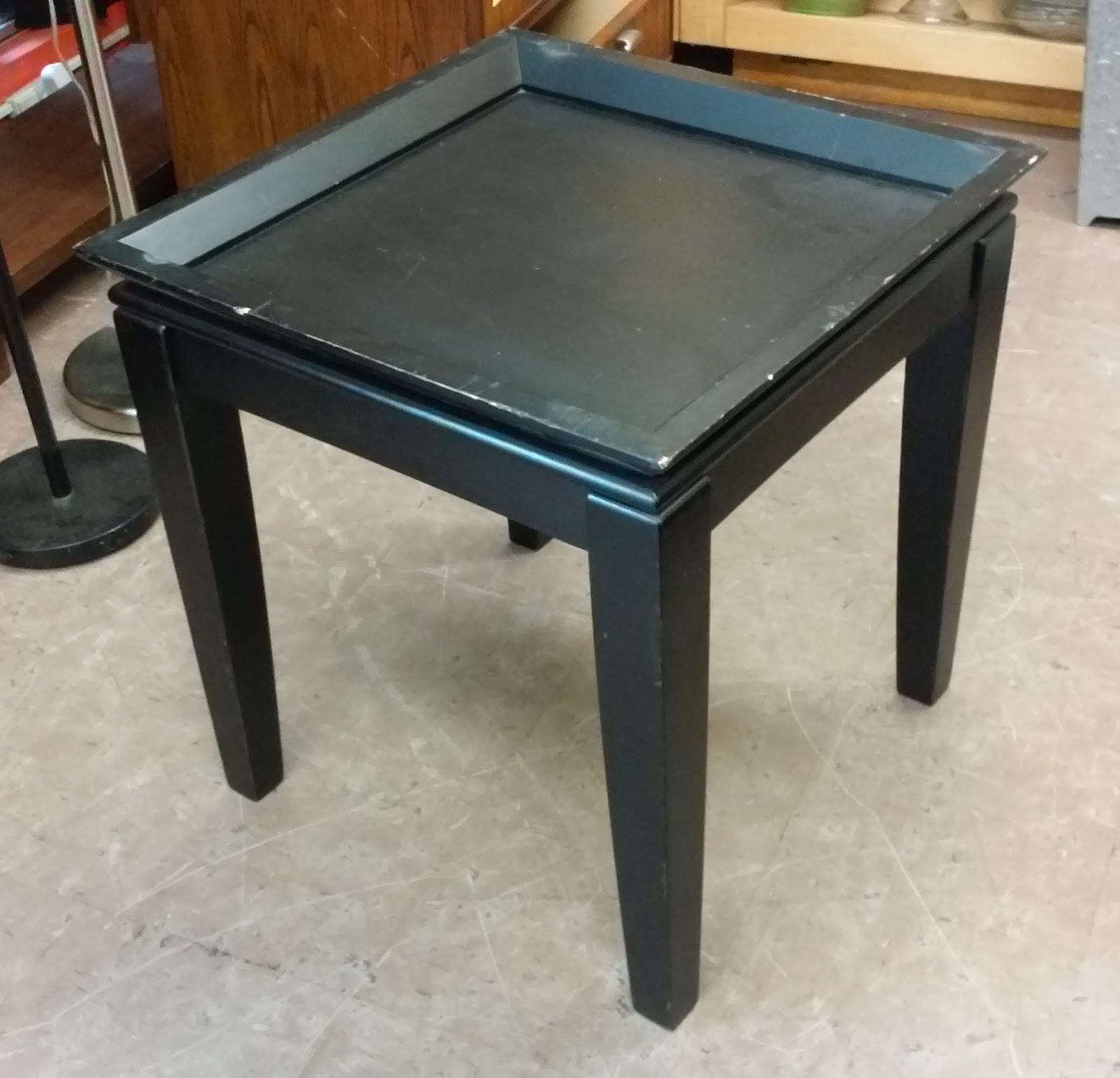 UHURU FURNITURE & COLLECTIBLES: SOLD Asian End Table with Recessed Top ...