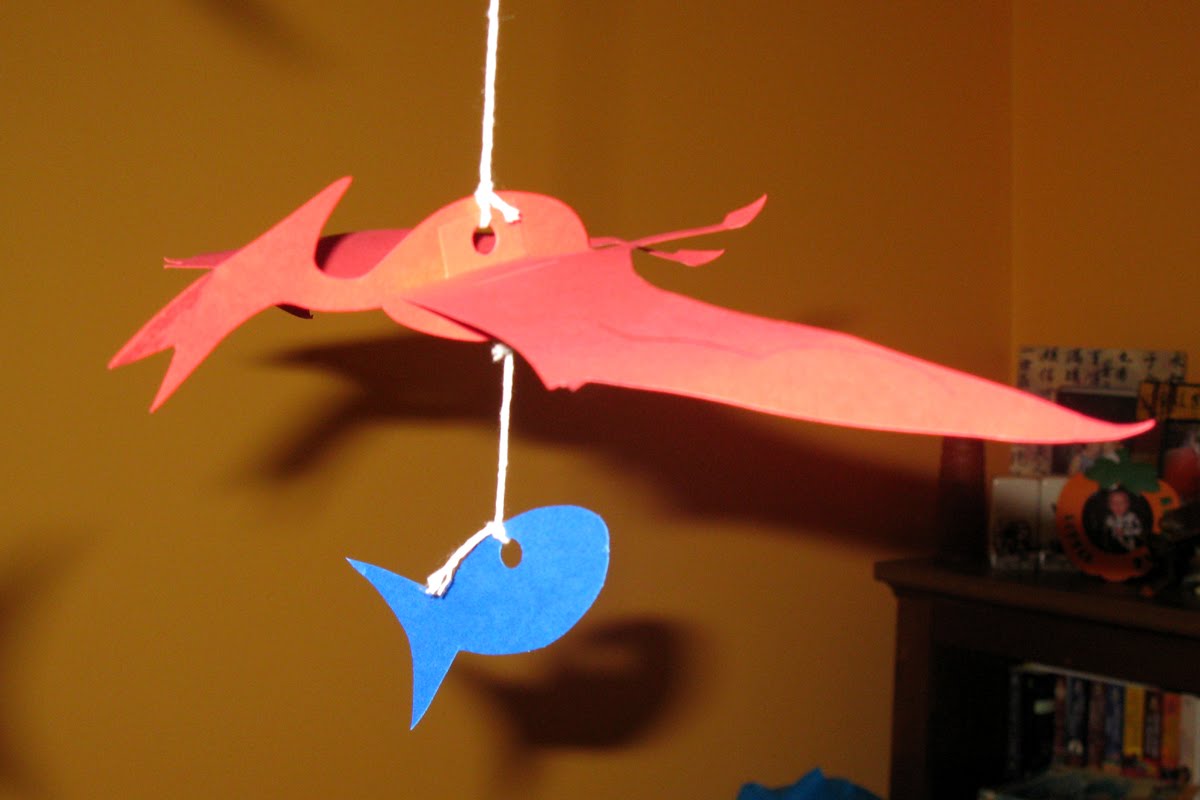 Pteranodon Dinosaur Mobile Craft | Preschool Crafts for Kids