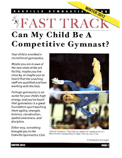 Oakville Gymnastics Club Acrobatic Gymnastics Team: Winter Fast Track ...