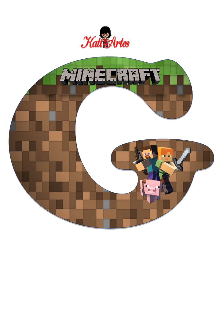 Abecedario de Minecraft. Minecraft Alphabet. - Oh my Alfabetos!