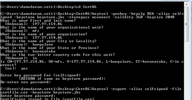 dammytutorial: How to create JKS file using java keytool