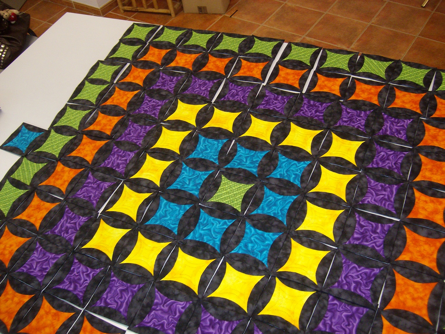 el patchwork de concha berdala: La Colcha de Mª Carmen