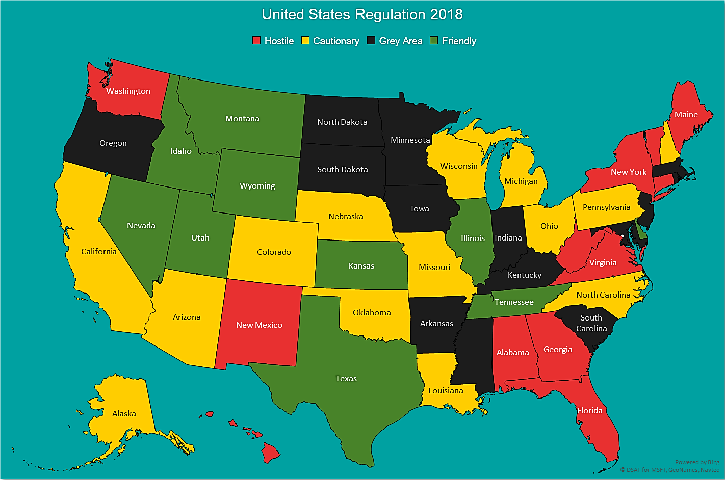 State of Virtual Currency Regulation 2018 in the United States | dinbits