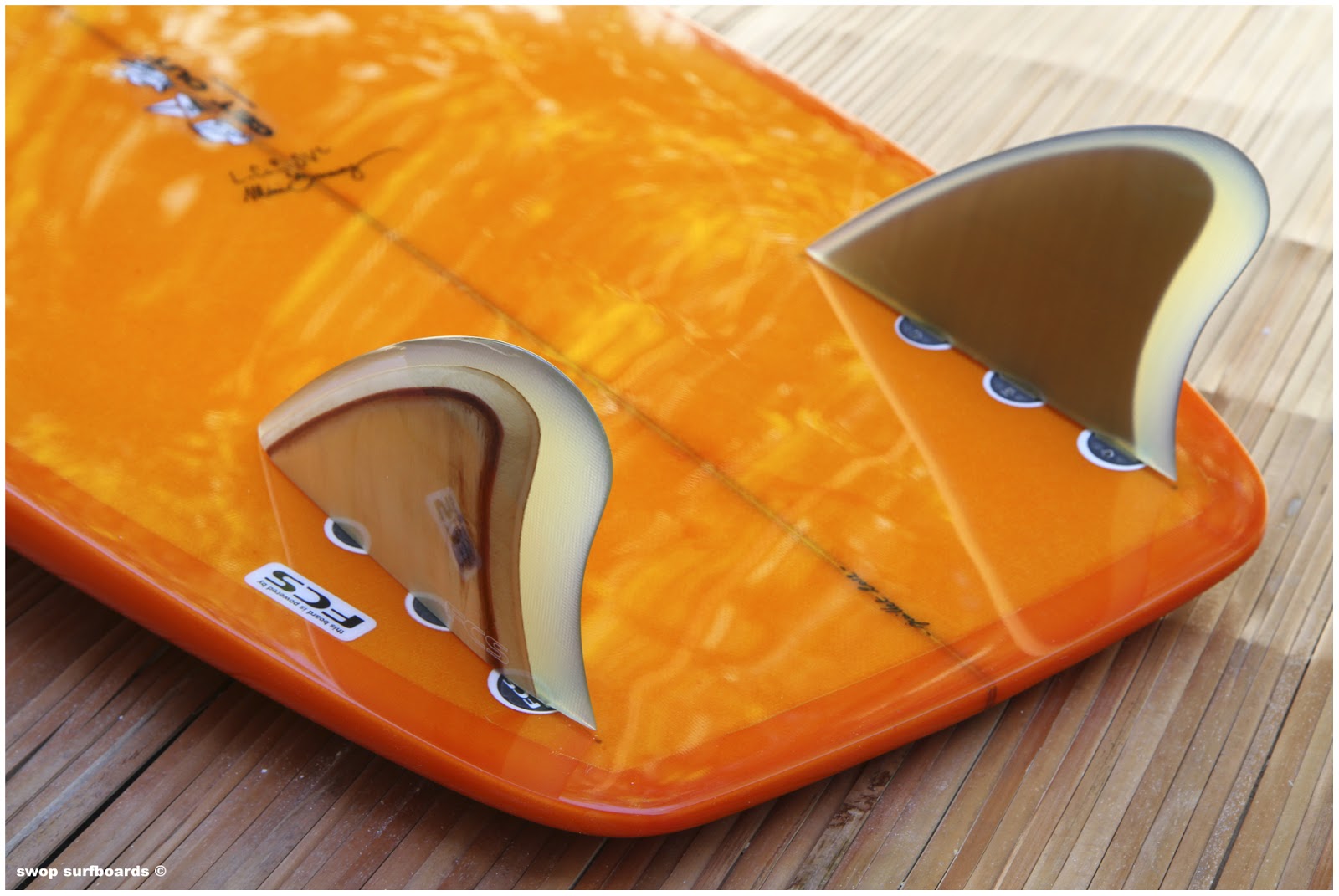 swop surfboards: ORANGE MINI SIMMONS