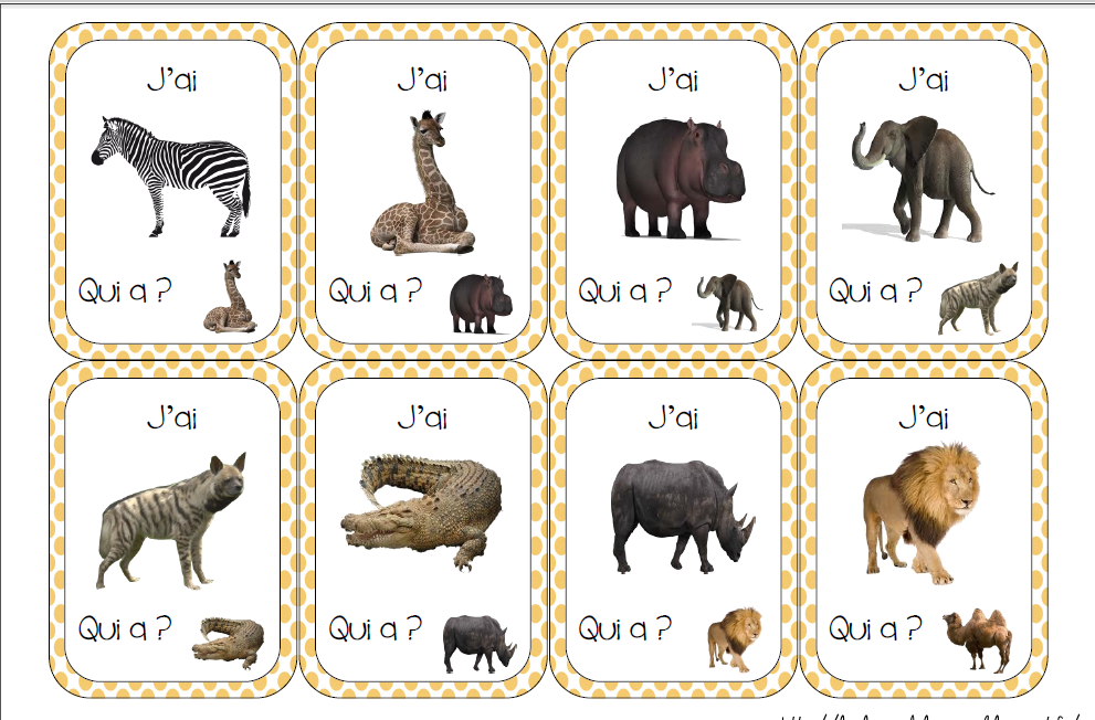 j'ai ......qui a ...(animaux) un jeu educatif trés interessant - موارد ...