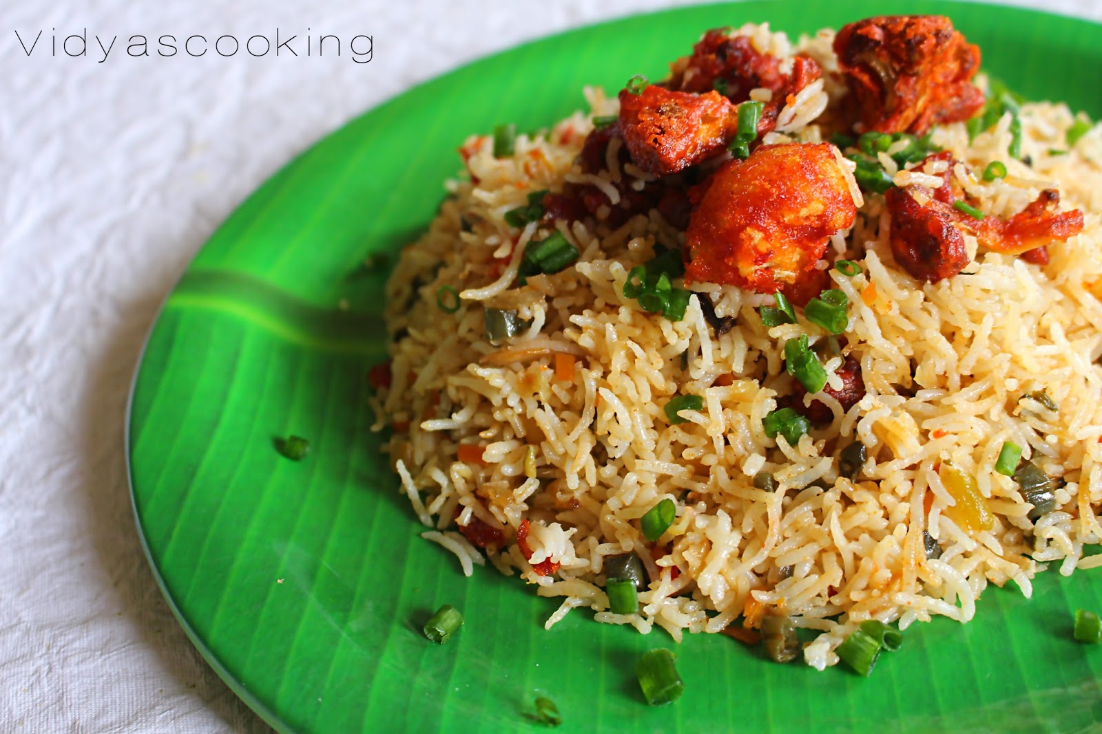 Street Food Style: Gobi Fried Rice Recipe (Cauliflower Fried Rice Recipe)