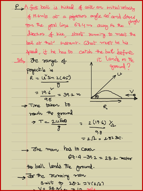 Velocity of Projectile and Problems on Projectile Motion | IIT JEE and ...