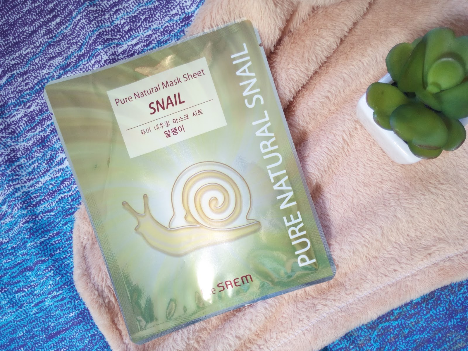 Masking Time| The SAEM Pure Natural Mask Sheet [Snail]|Review