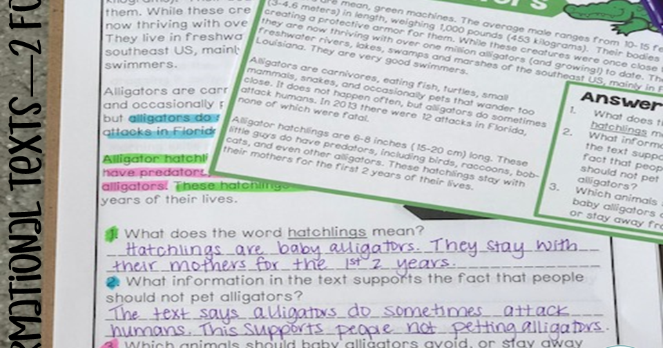 The {4th Grade} Journey: Animal Comprehension Practice