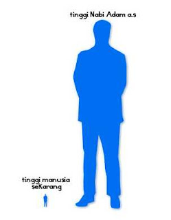 DIARI ALYA: PERBANDINGAN KETINGGIAN NABI ADAM A.S DENGAN MANUSIA SEKARANG