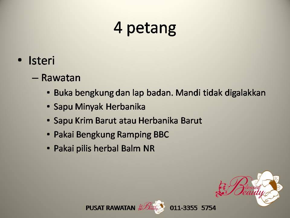 Aturan Berpantang Melayu Dan Tips Penjagaan Semasa Berpantang