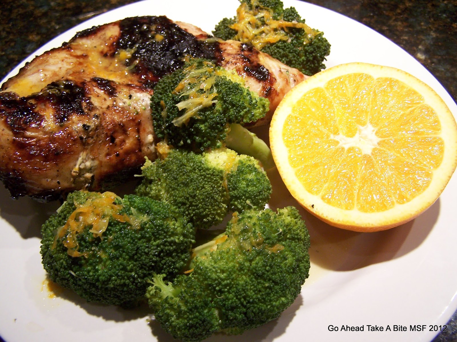 Go Ahead... Take A Bite!: Broccoli With Orange Vanilla Butter