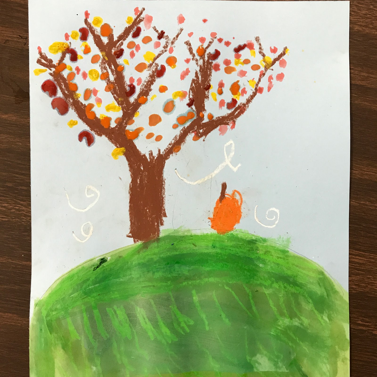 Elements of the Art Room: Kindergarten Fall Trees