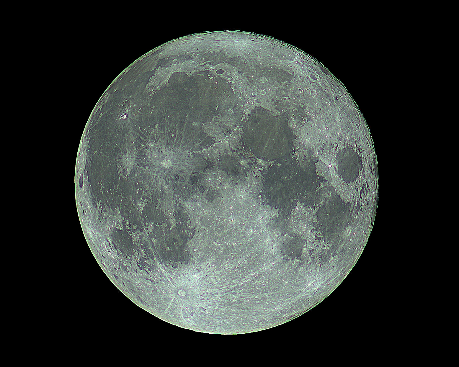 Sky and Rockets: Beautiful Full Moon yesterday