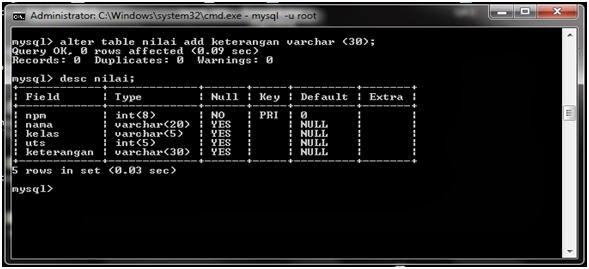 Membuat Database Dengan Perintah DDL dan DML Menggunakan XAMPP