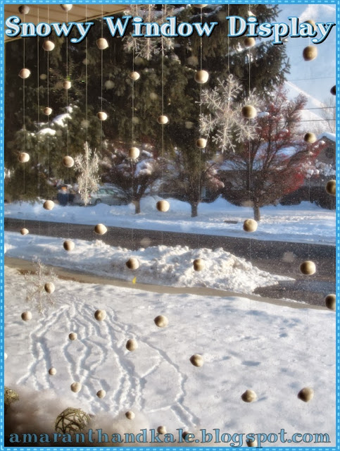 Amaranth & Kale: Snowy Window Display