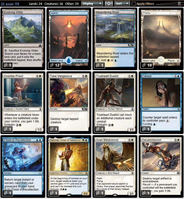 Magic the Gathering Adventures: M19 Brawl Deck [21]: Azor {Sphinxes}