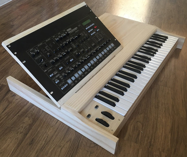 MATRIXSYNTH: Custom Wood 49 Key Midi Controller for 6U Synthesizer