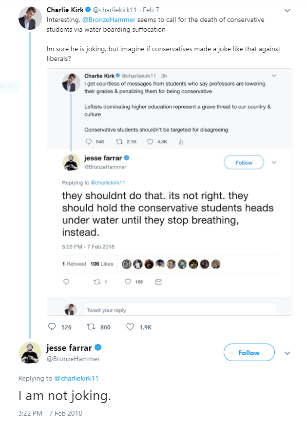 Irons in the Fire: Leftist respect for other opinions