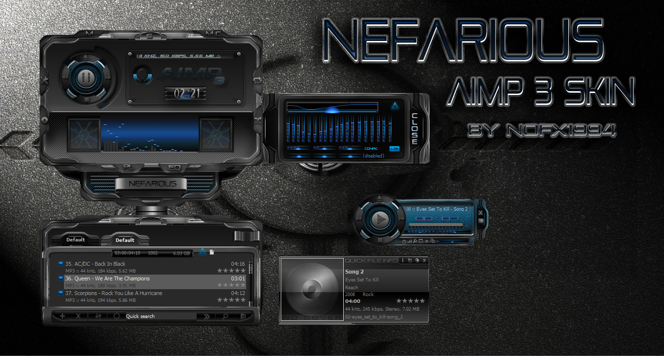 Pack de 200 Skins Para Aimp3 Nuevos | Bienvenidos a Mi Blog