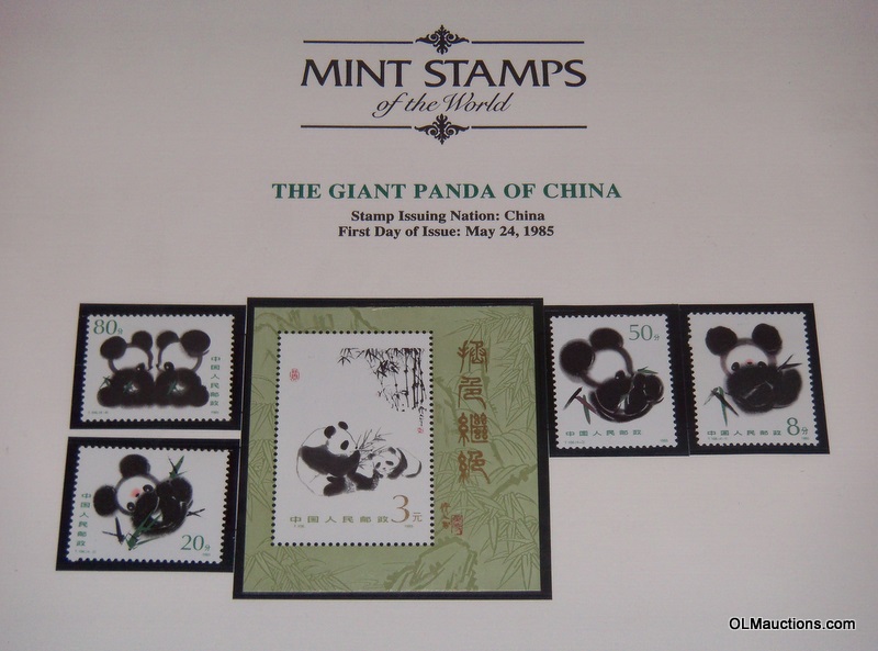 Internet Superstores: The Giant Panda Of China 5 Stamp Set Mint Stamps ...